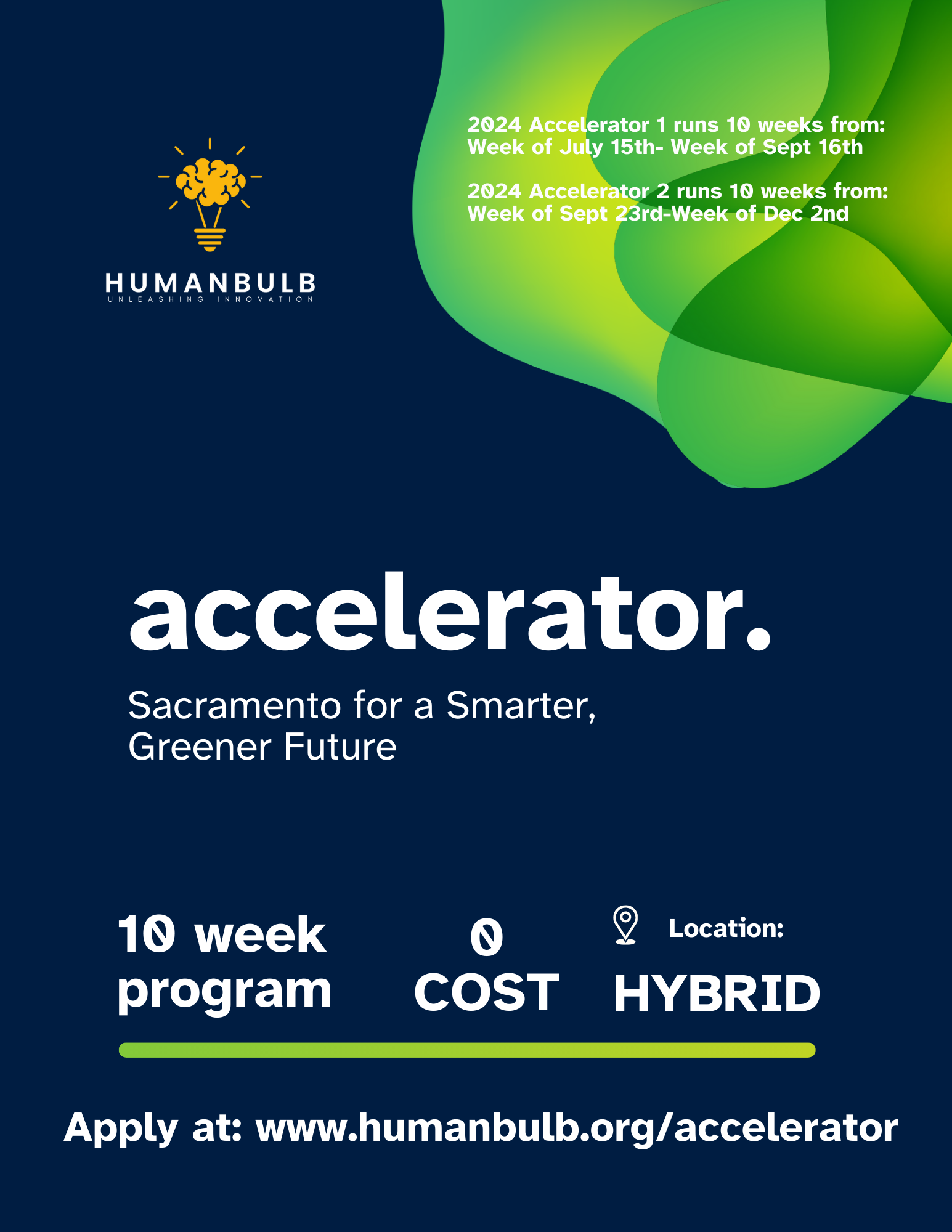 "Sacramento for a Smarter, Greener Future" 10 week accelerator for ...