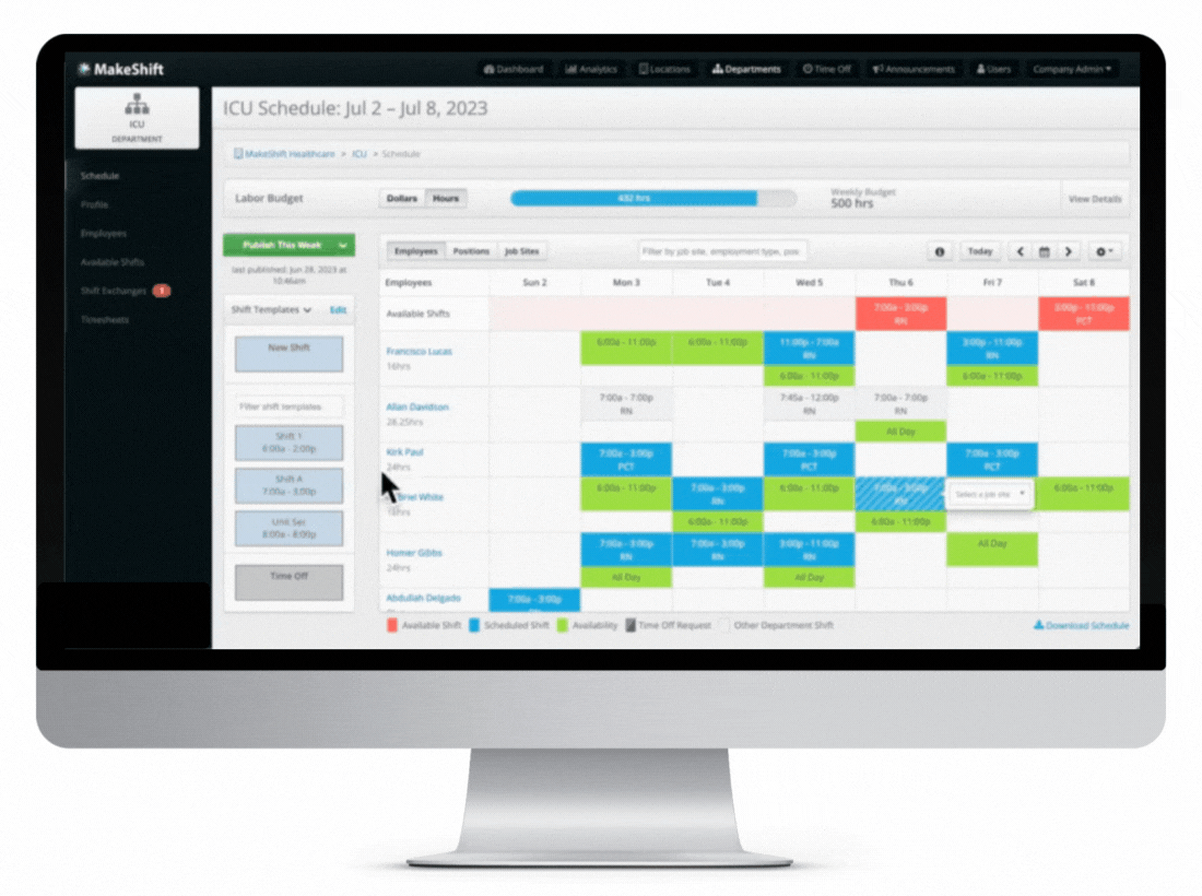 Staff Scheduling Software | MakeShift