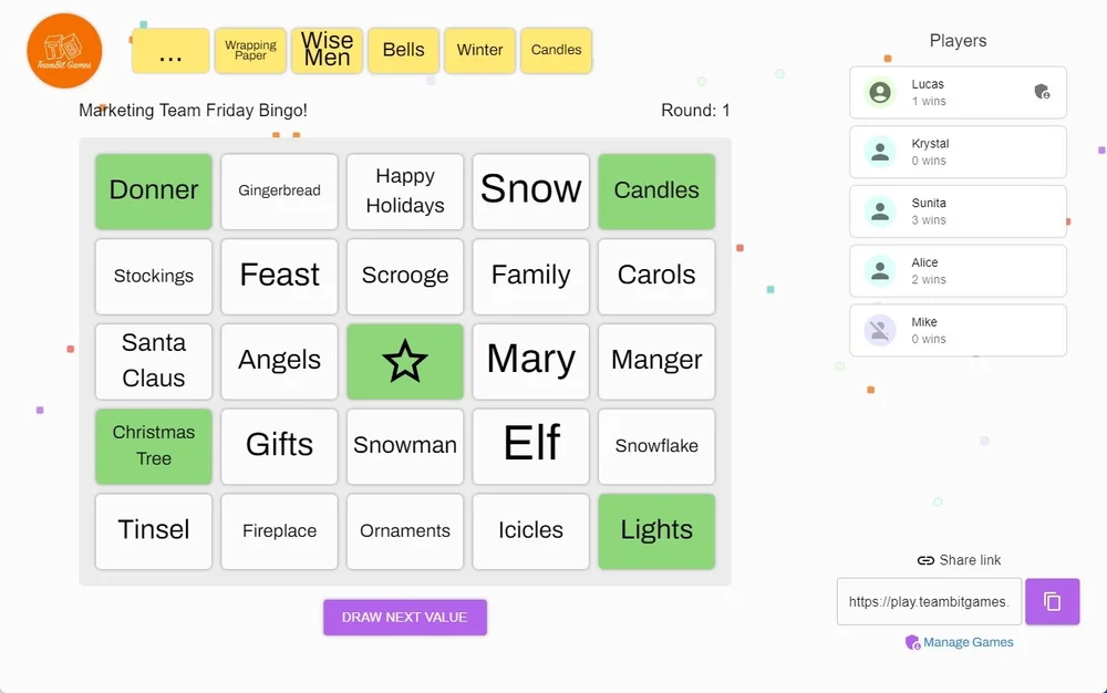 Virtual Bingo Games for Remote Teams | Customizable Team-Building Fun ...