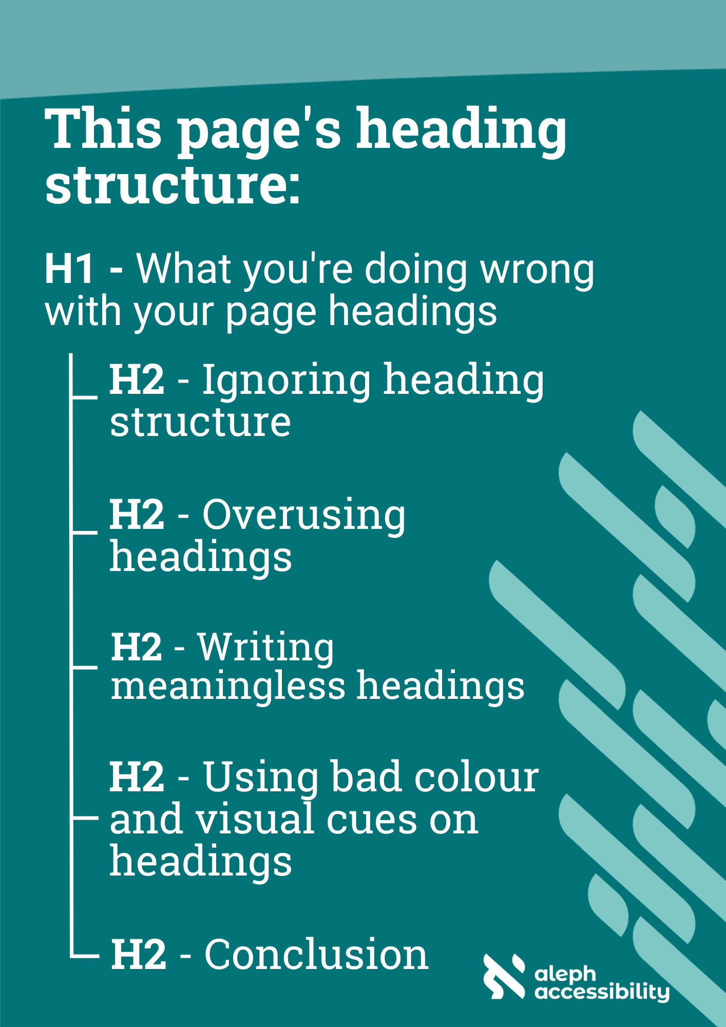 What you're doing wrong with your page headings — Aleph Accessibility