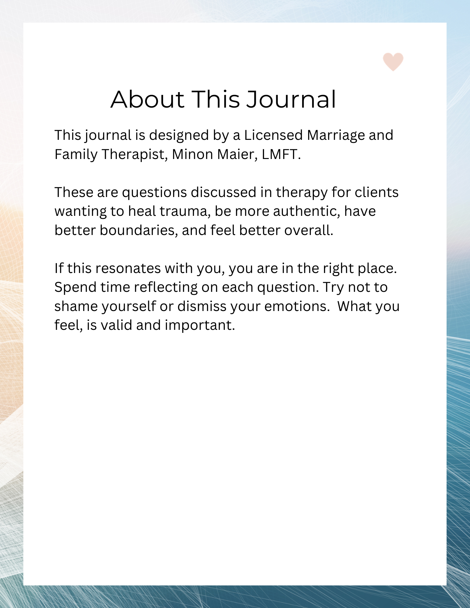 Inner Child Healing Journal (Digital Download) — Maier Counseling ...