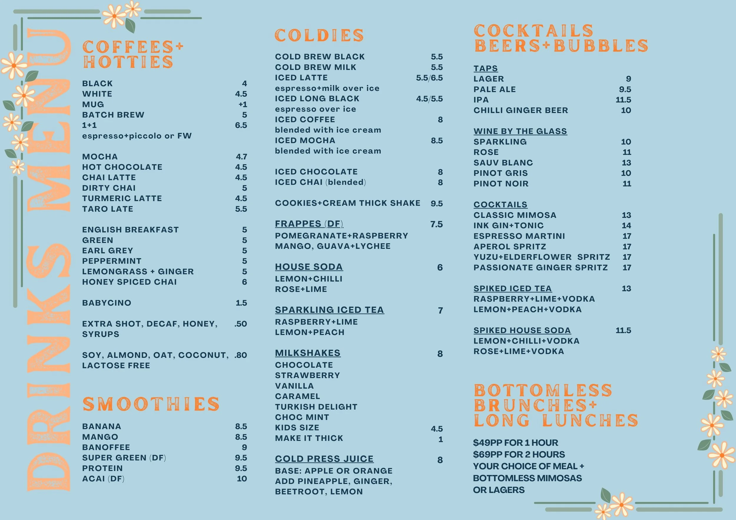 Menu — Deedot Coffee House
