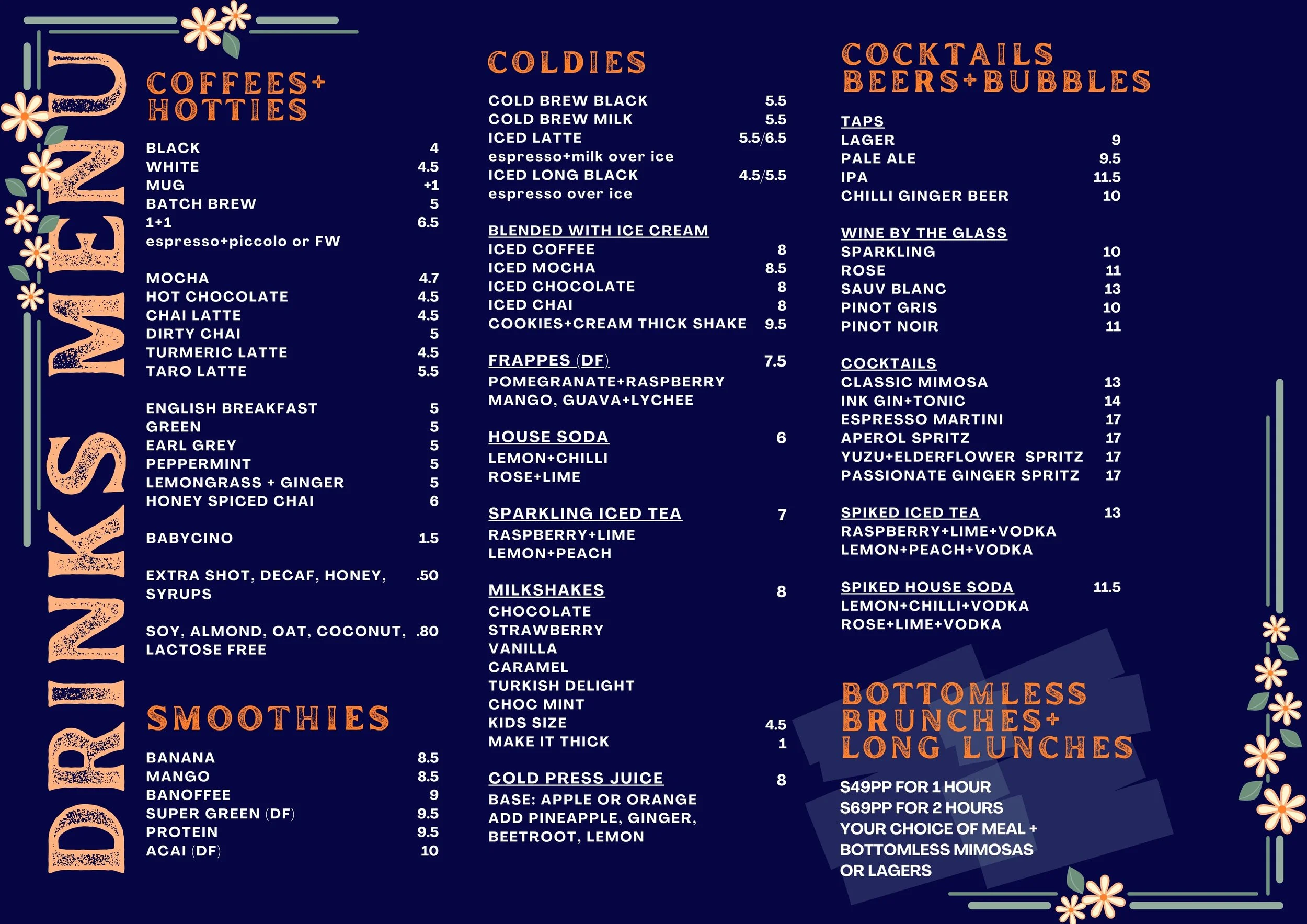 Menu — Deedot Coffee House