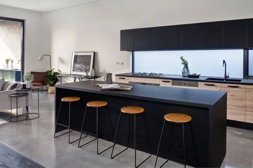 The Porcelain Black Kitchen — SawanStone