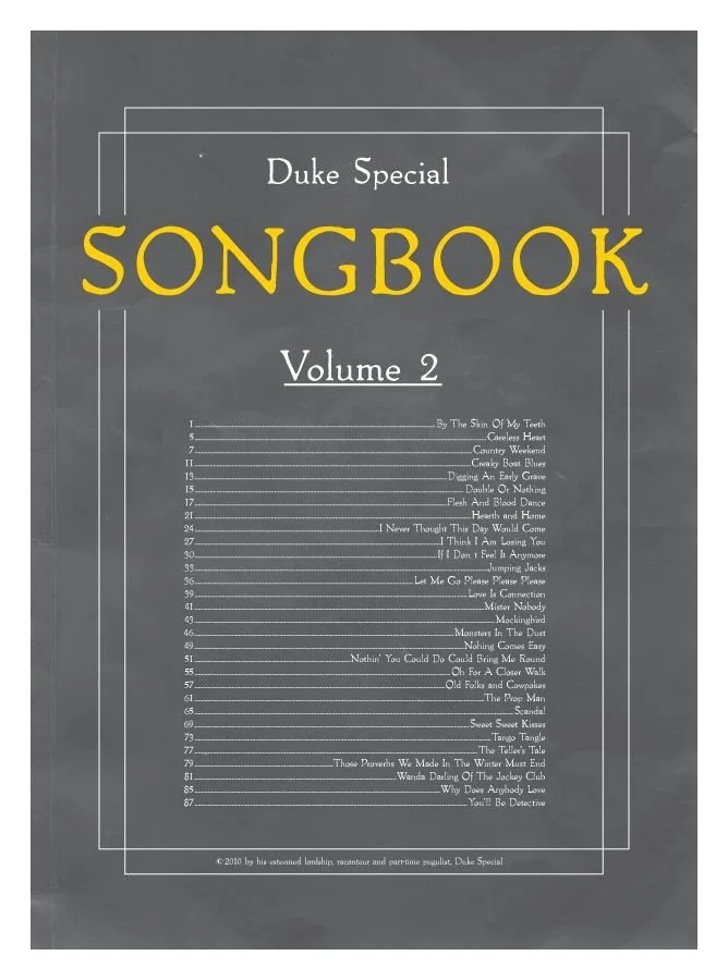 Songbook Bundle Volumes 1 & 2 — Duke Special