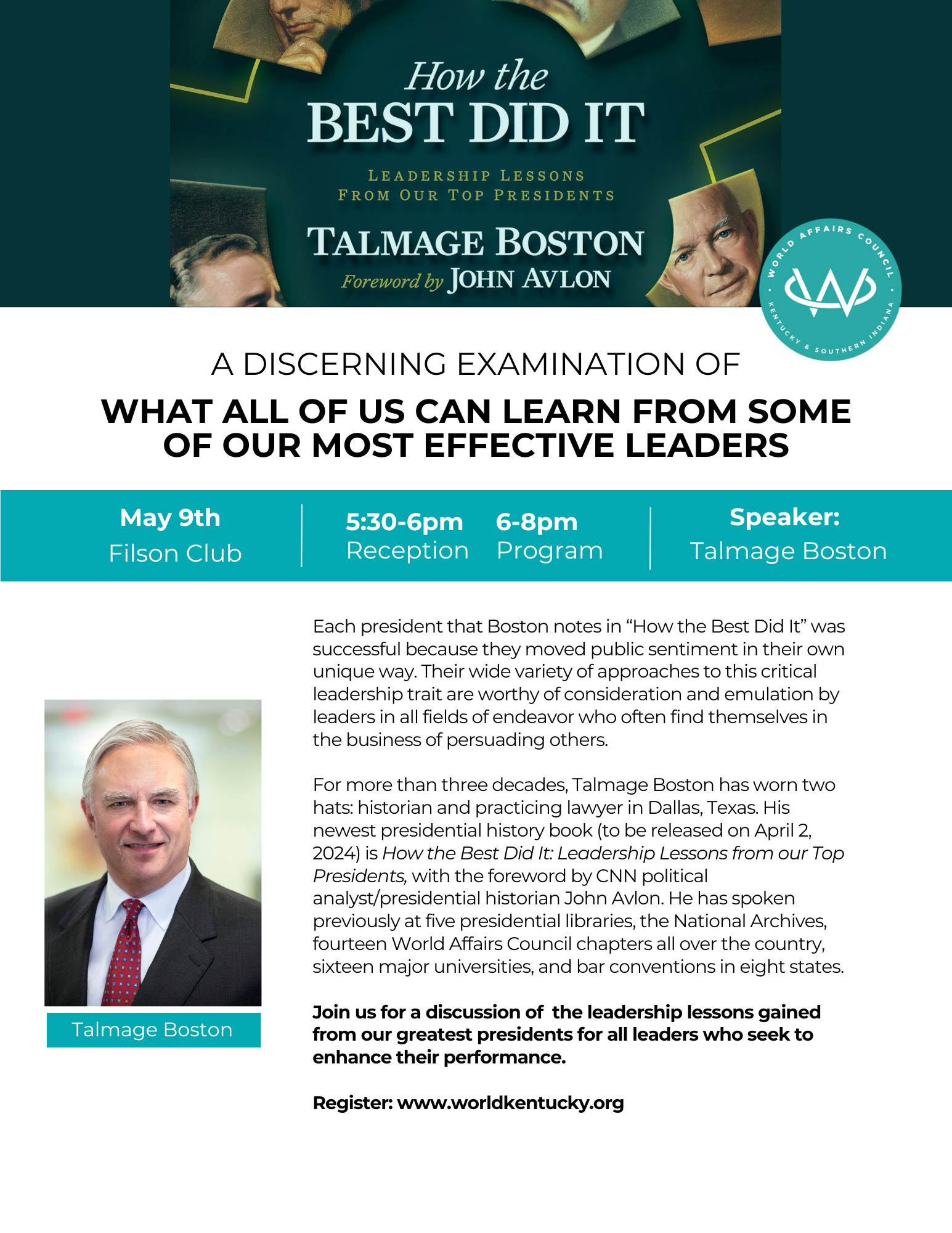 Talmage Boston: How the Best Did it, Leadership Lessons from Top ...