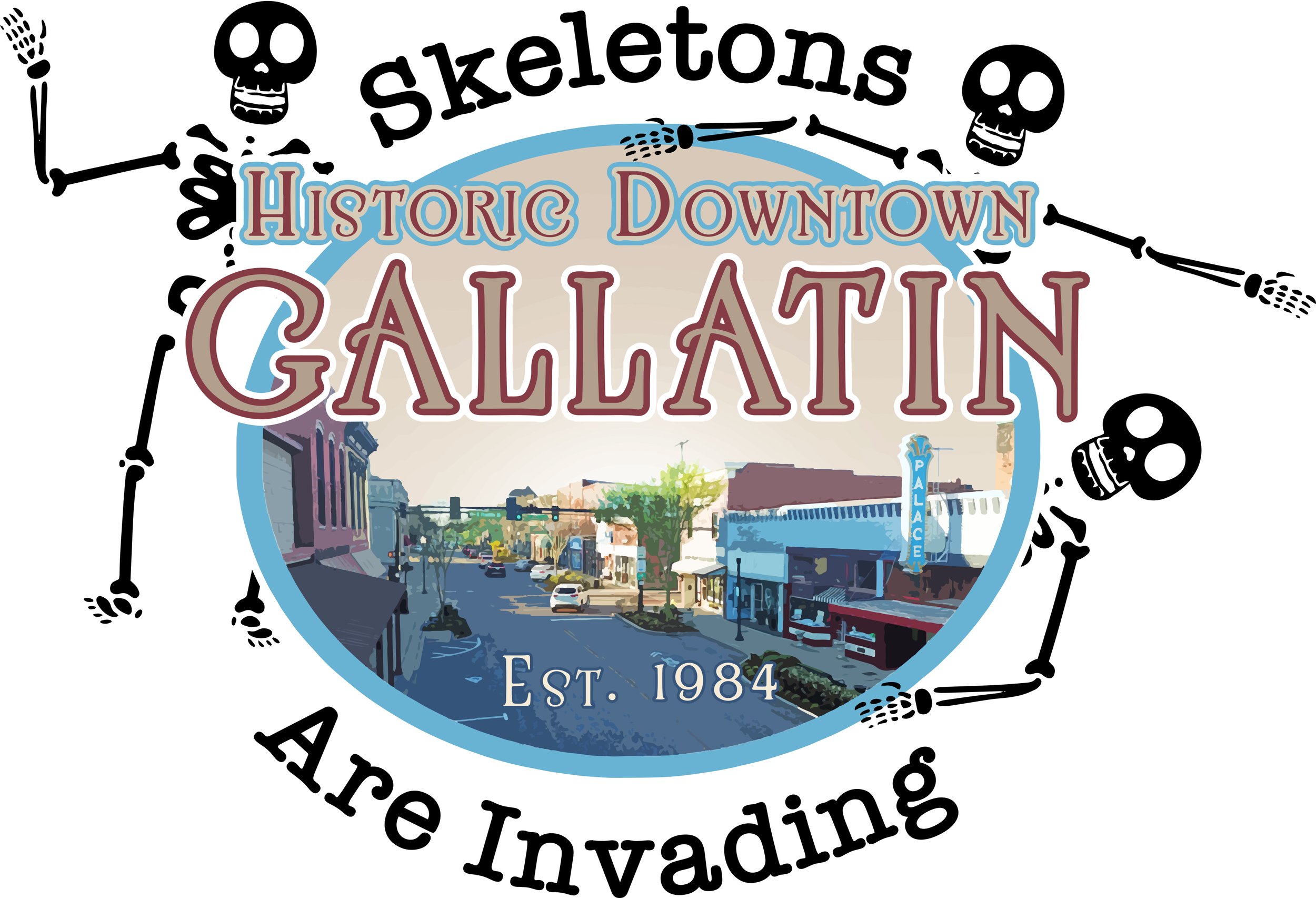Skeletons Invade — Historic Downtown Gallatin