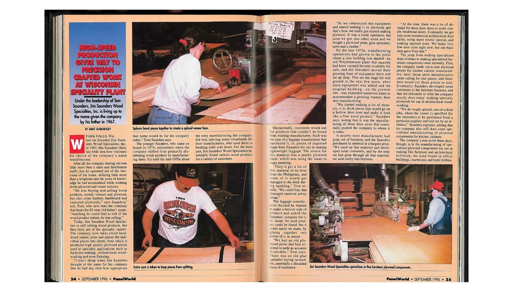 History — Saunders Wood Specialties