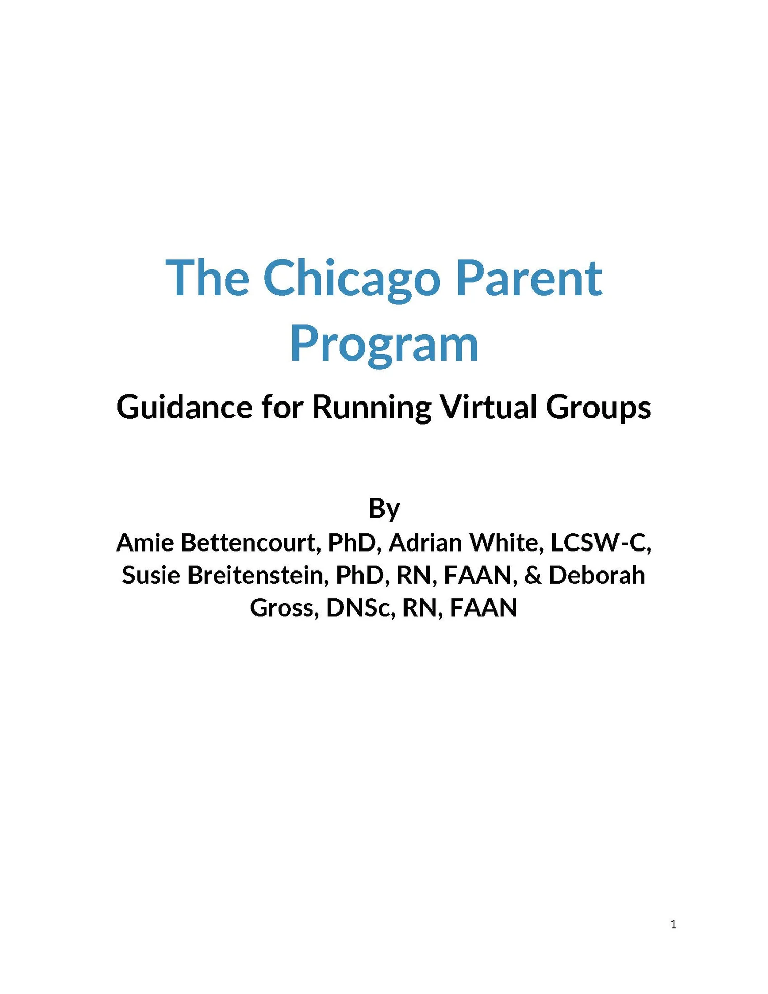 Purchase Materials — Chicago Parent Program