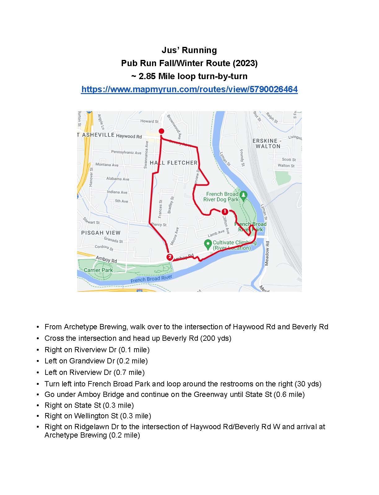 Pub Run — Jus' Running