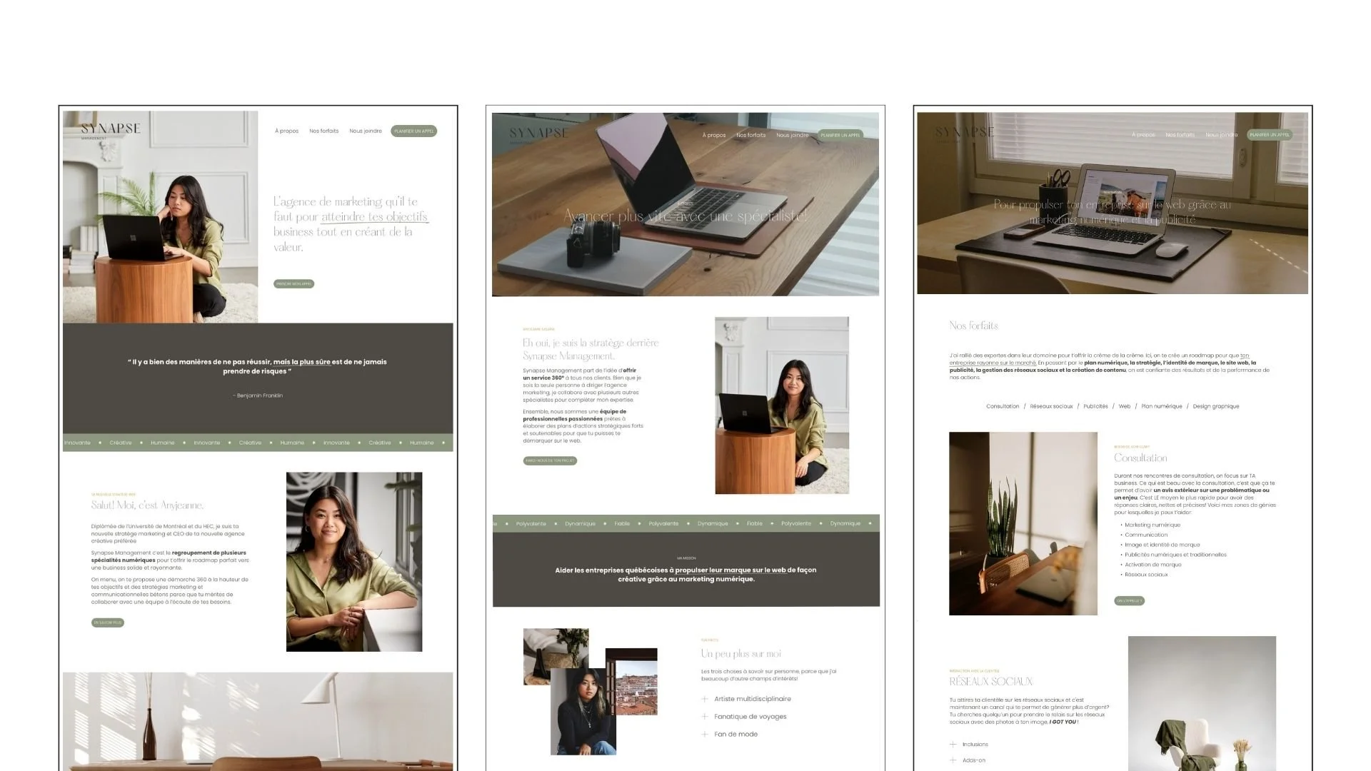 Site web Synapse Management | Abbie Richer