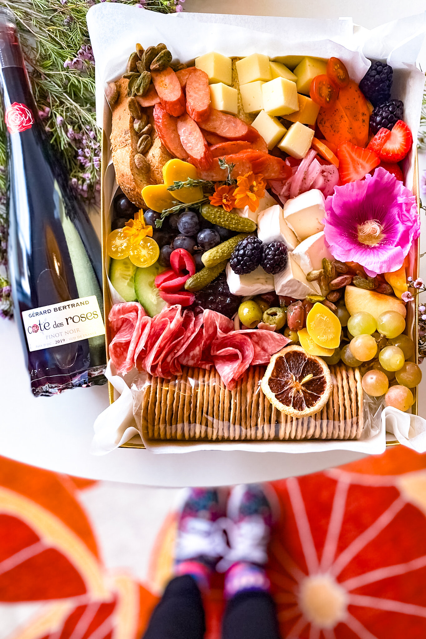 Solo-Sized Graze Box, Beverage + Macaron Gift Package — Brie & Banquet