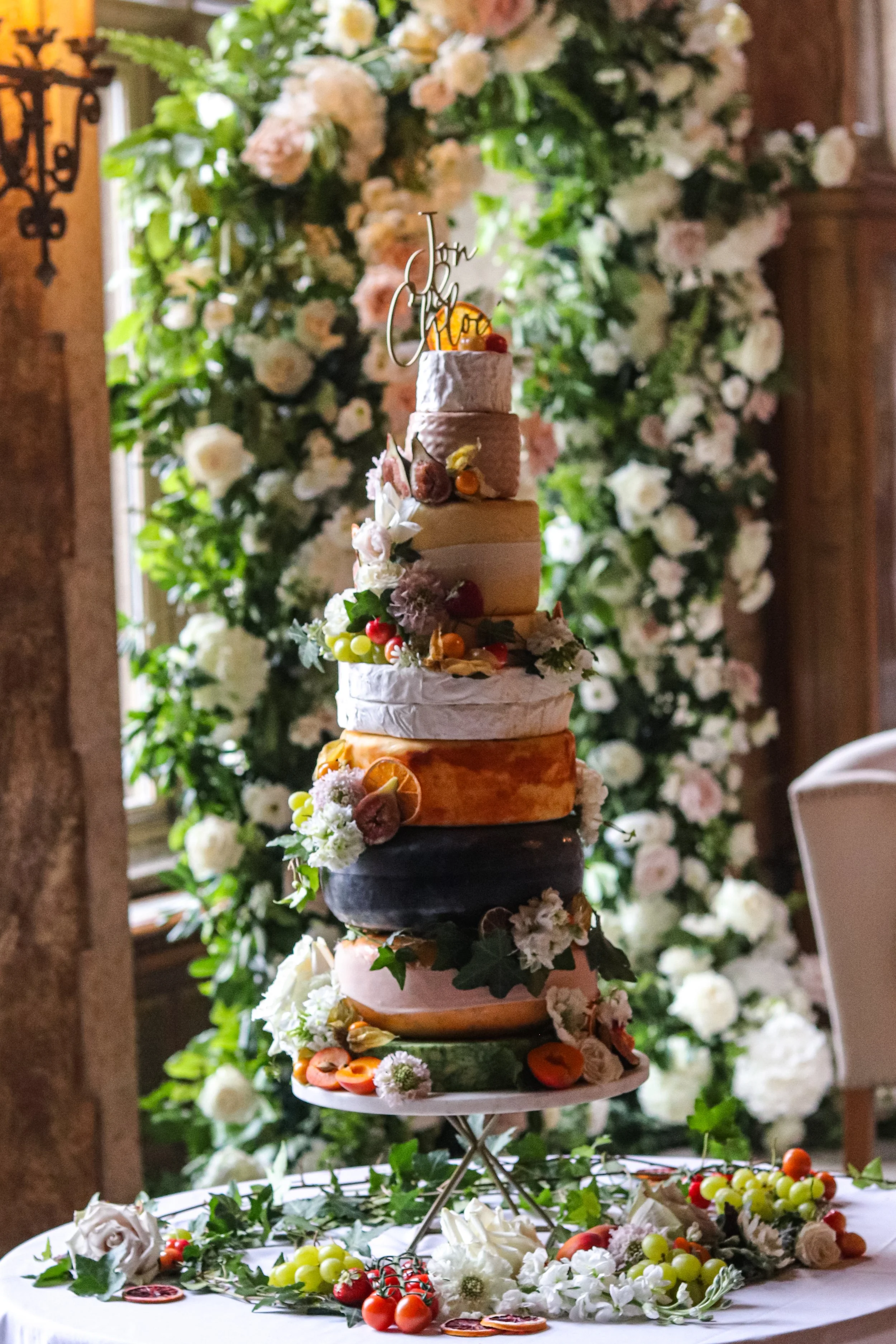 Three Tier Cheese Wheel Tower {Serves Up To 8} — Brie & Banquet