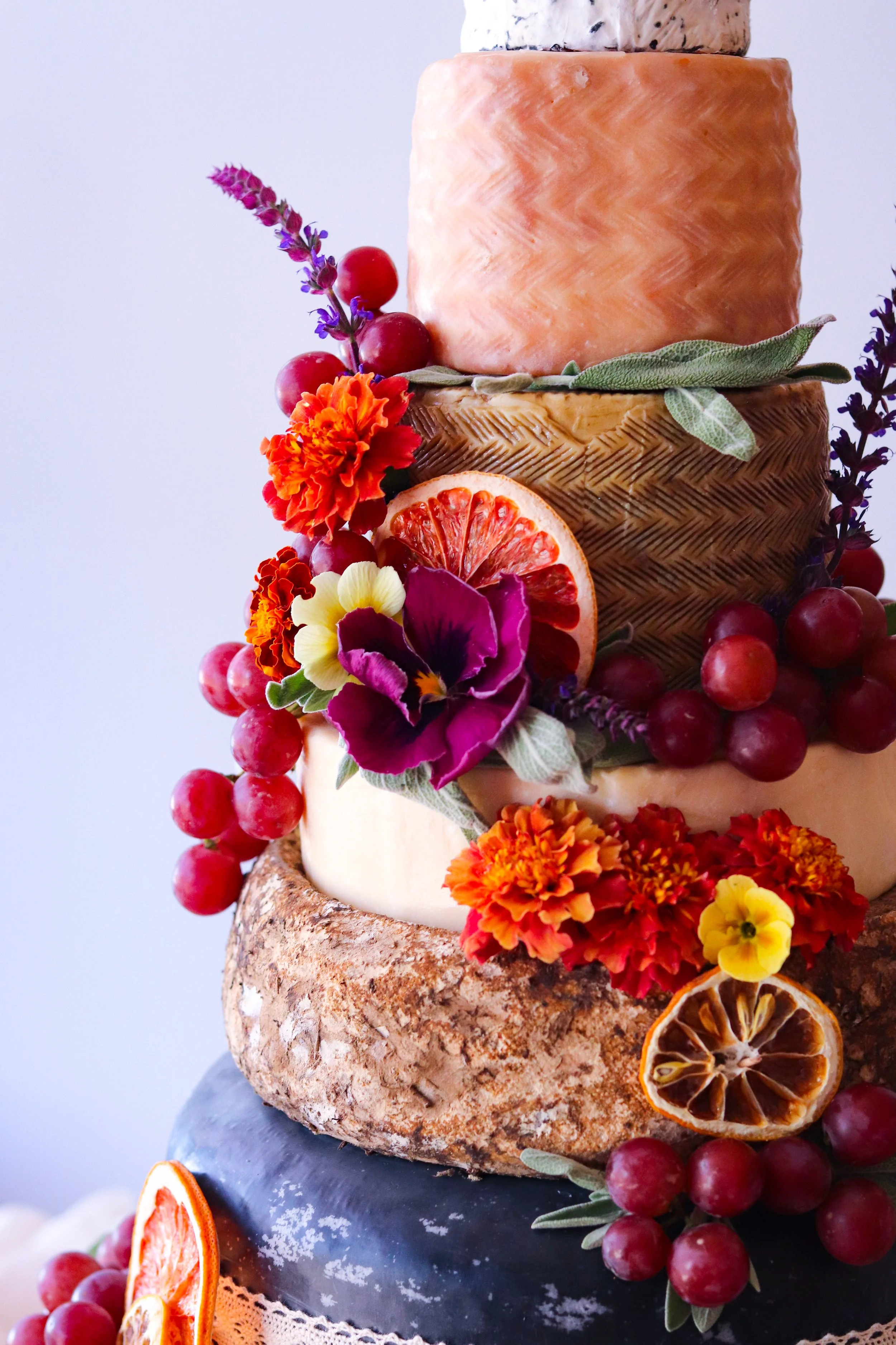 Three Tier Cheese Wheel Tower {Serves Up To 8} — Brie & Banquet