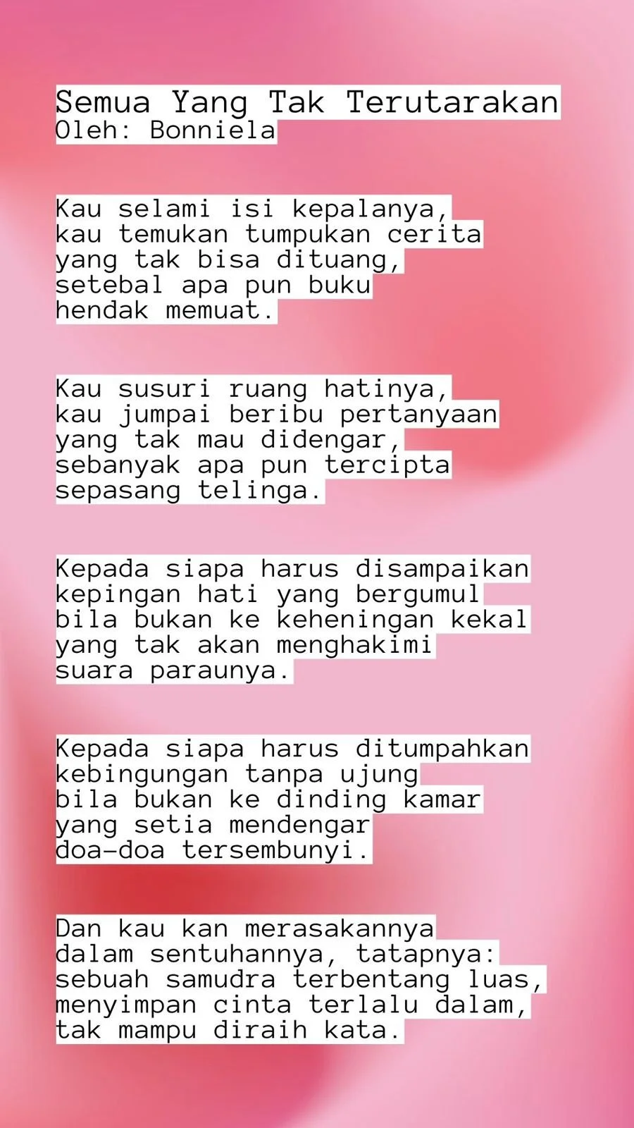 Perempuan adalah Tentang Apa yang Tak Terutarakan — Critical Girlhood ...