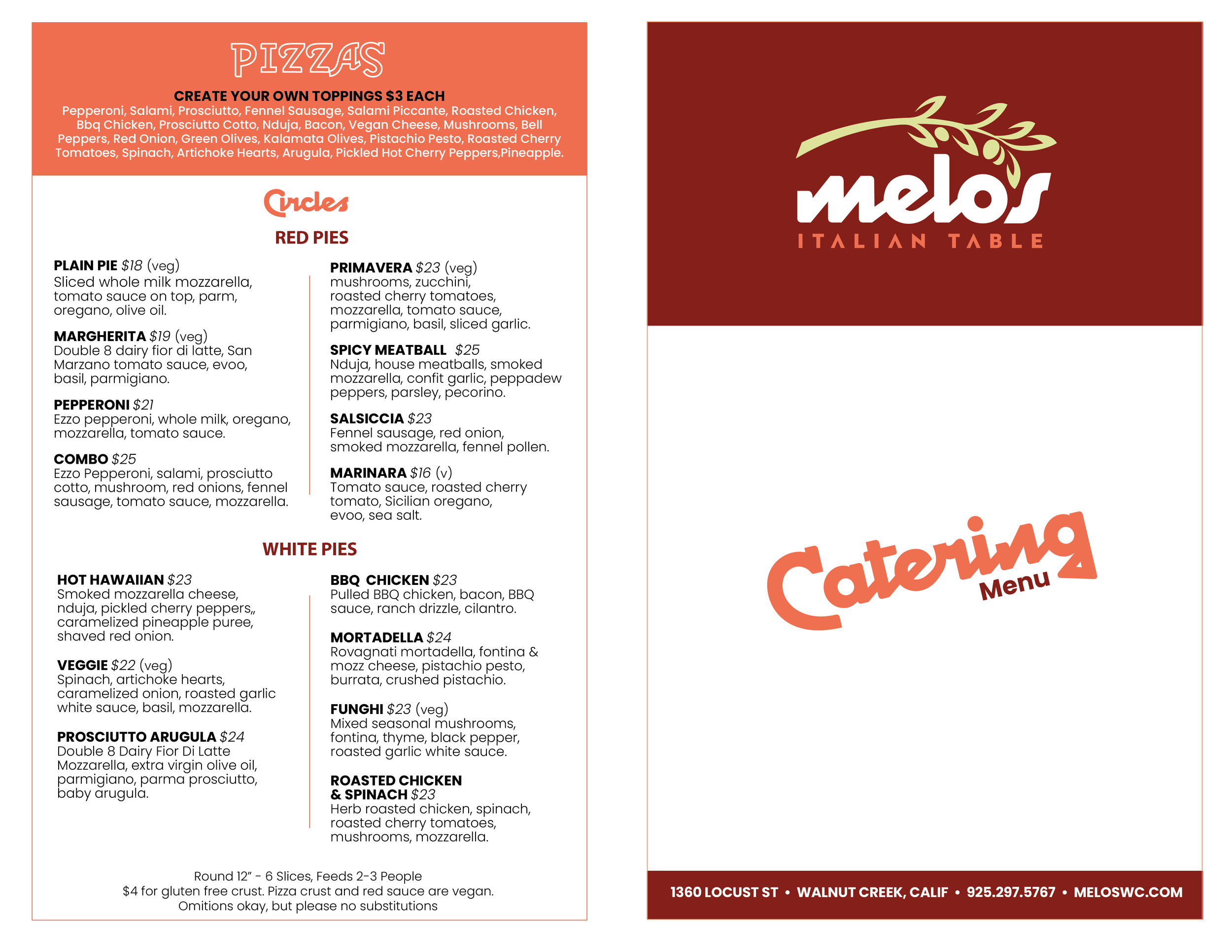 Catering — Melo's Italian Table