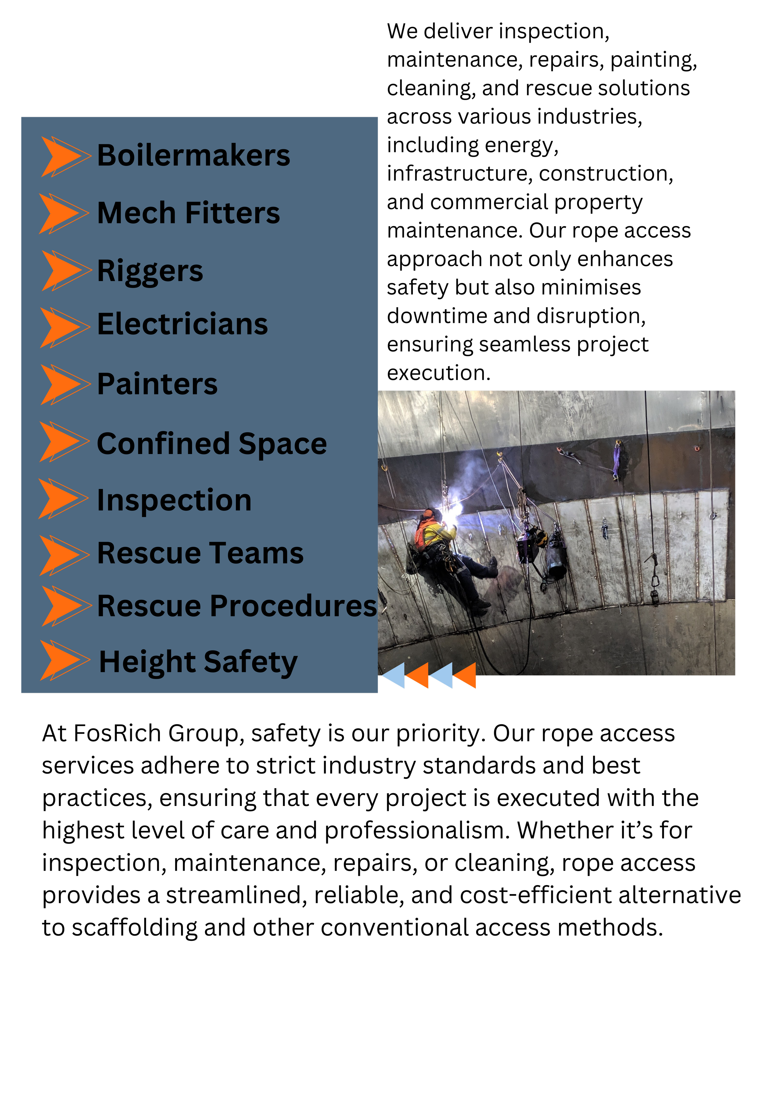 Rope Access | Access Made Easy — Fosrich Group