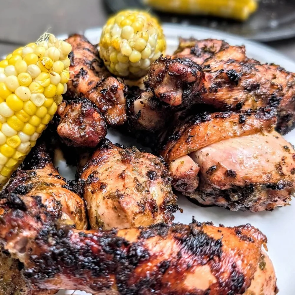 Fiery Grilled Jerk Chicken with Homemade Marinade Recipe