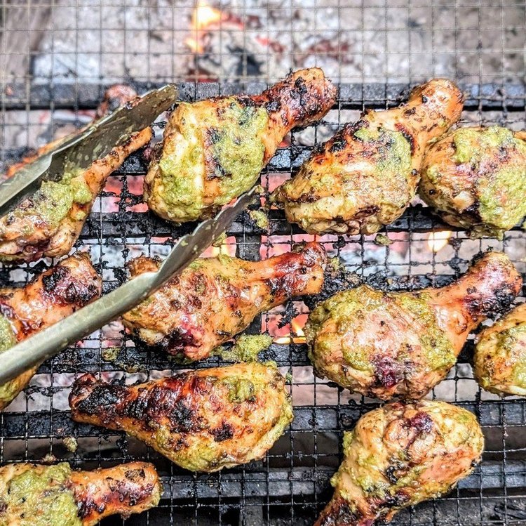 Fiery Grilled Jerk Chicken with Homemade Marinade Recipe