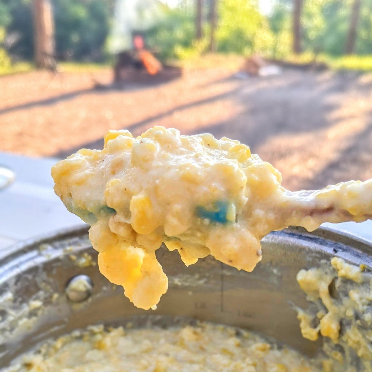 Creamy Camping Polenta with Fresh Corn Recipe