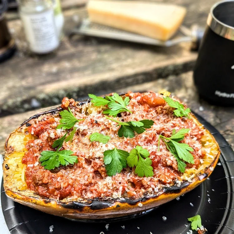 Easy Grilled Spaghetti Squash Recipe (Campfire or BBQ)