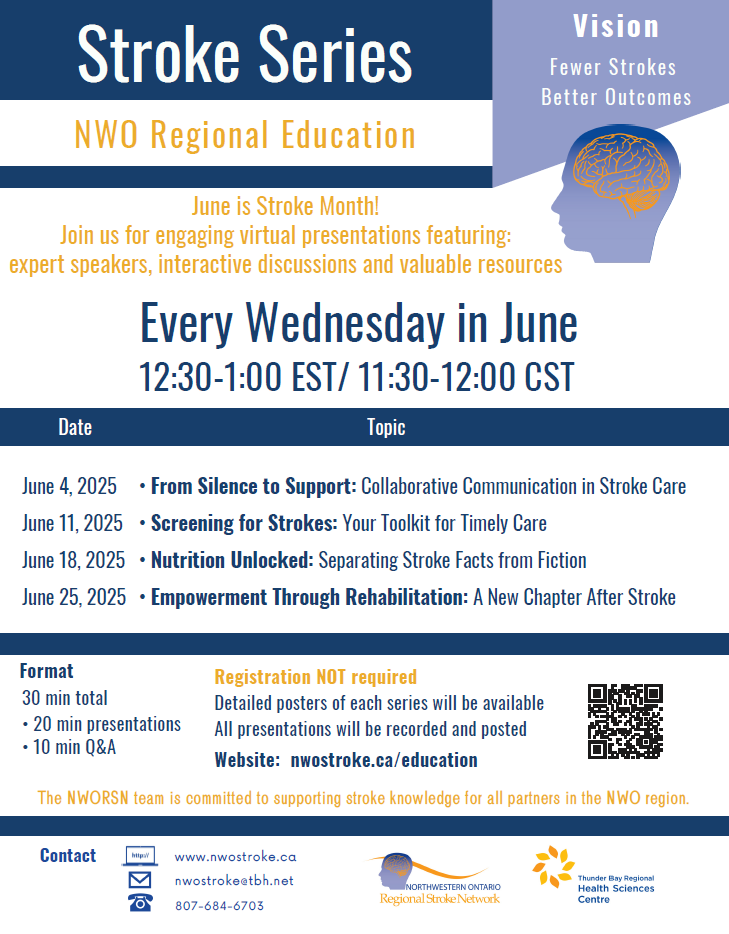 Education — Northwestern Ontario Regional Stroke Network