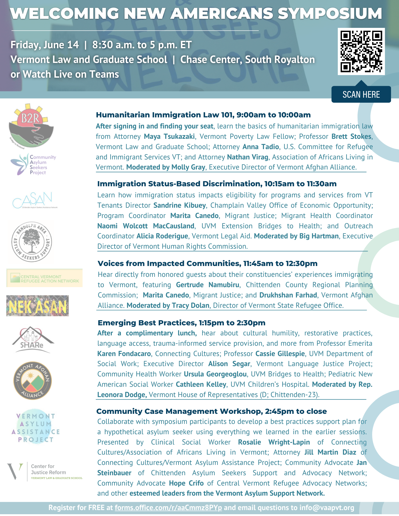 Calendar — Vermont Asylum Assistance Project