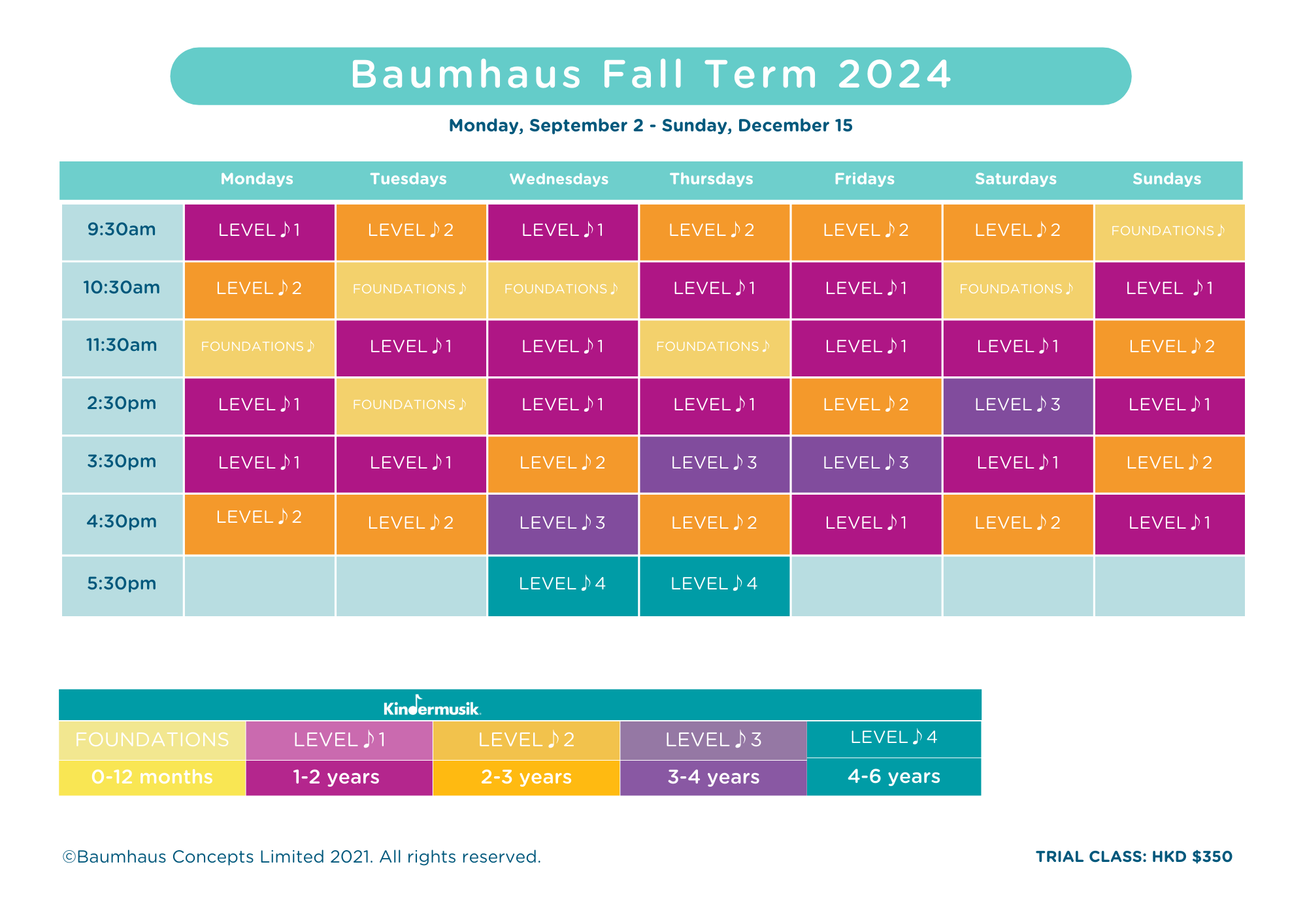 Fall Term 2024 — Baumhaus
