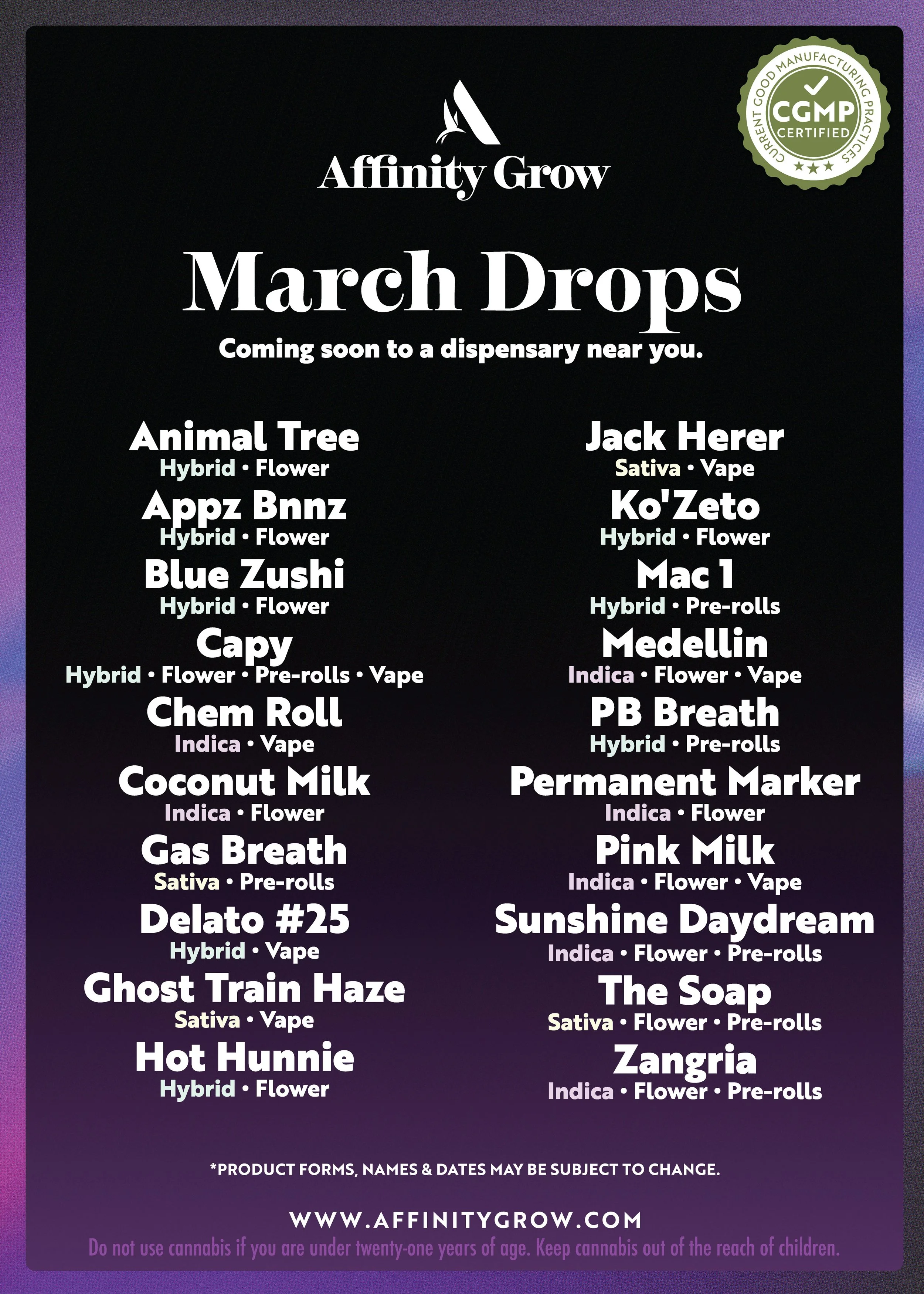 General 5 — Affinity Grow