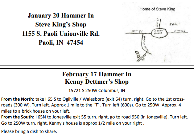 The Forge Fire (Newsletter) — Indiana Blacksmithing Association, Inc.