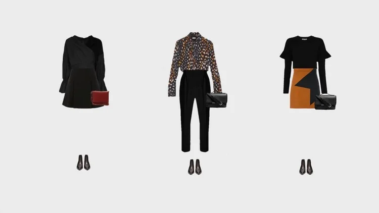 How to add color to your black outfit