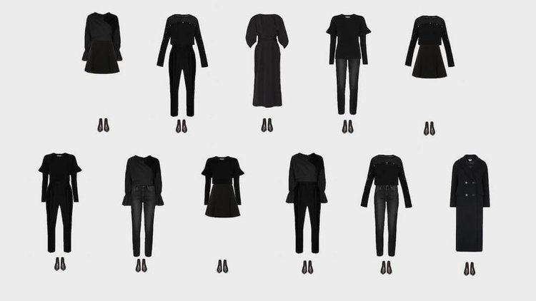 How to add color to your black outfit