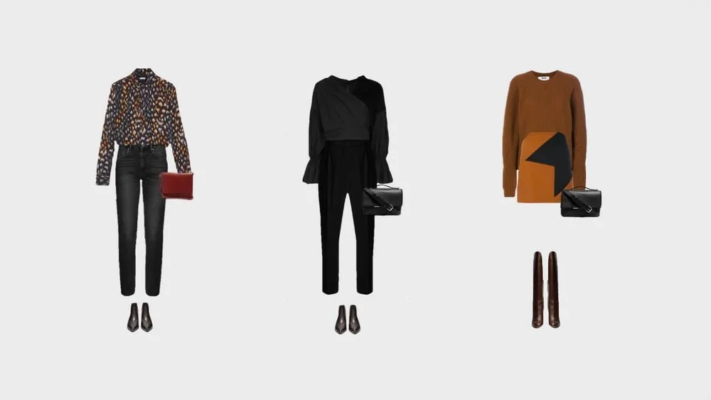 How to add color to your black outfit