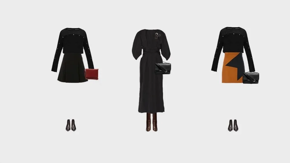 How to add color to your black outfit