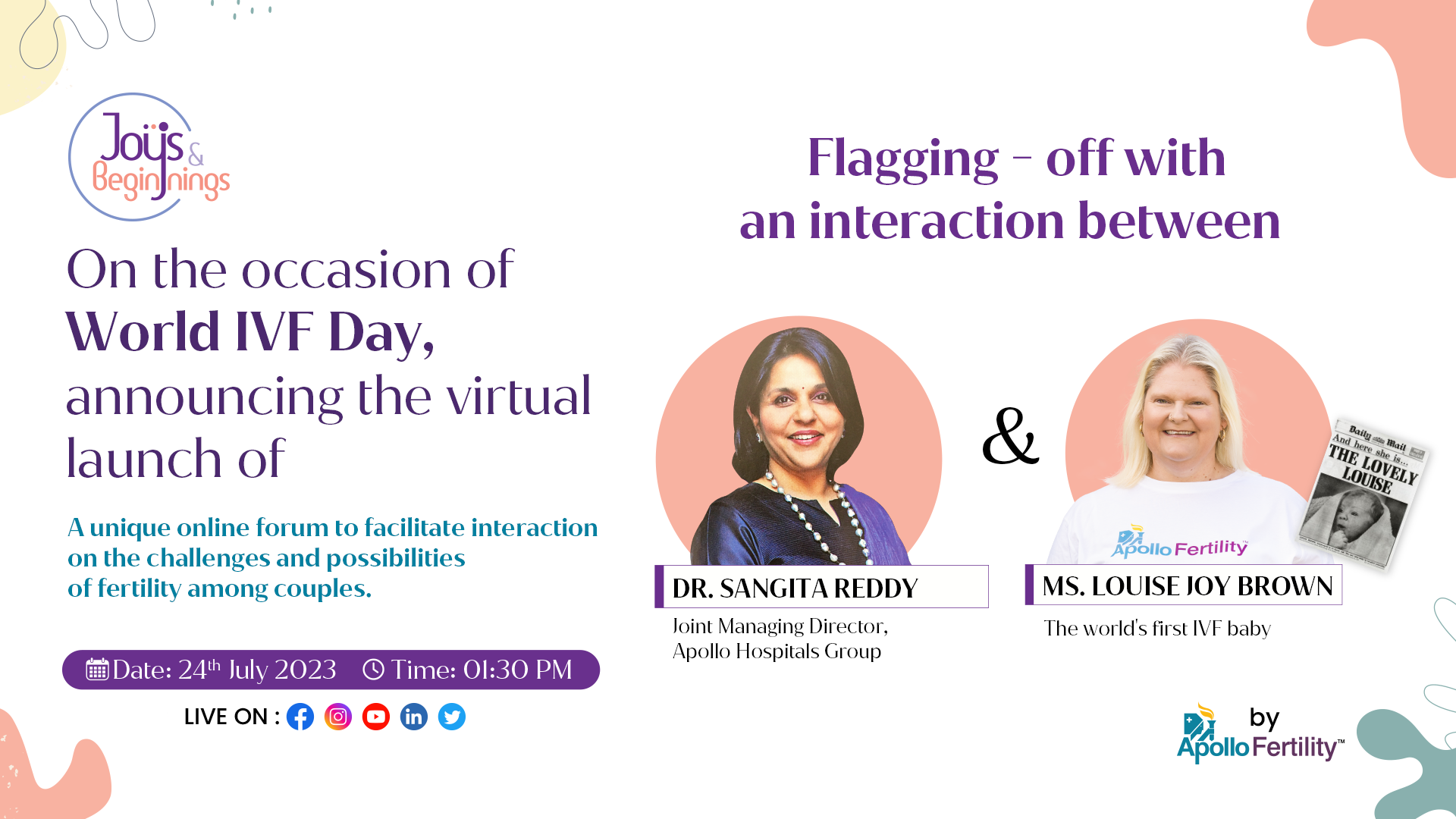 IVF Ambassador — Louise Brown: World's First IVF Baby
