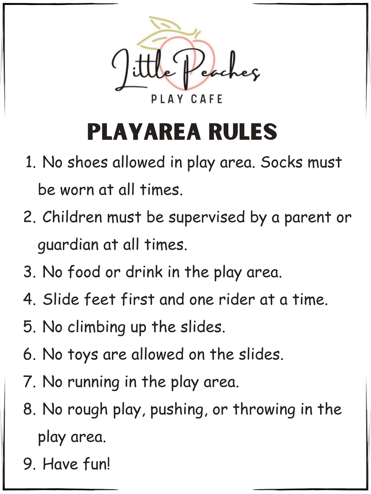 Rules — Little Peaches Play Cafe