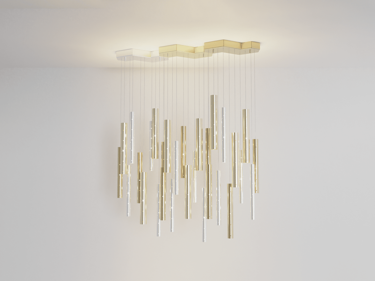 Heavy Rain Chandelier: Majestic High Ceiling Lighting — ILANEL : Light ...