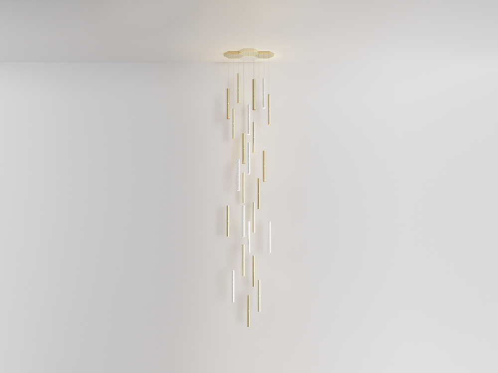 Heavy Rain Chandelier: Majestic High Ceiling Lighting — ILANEL : Light ...