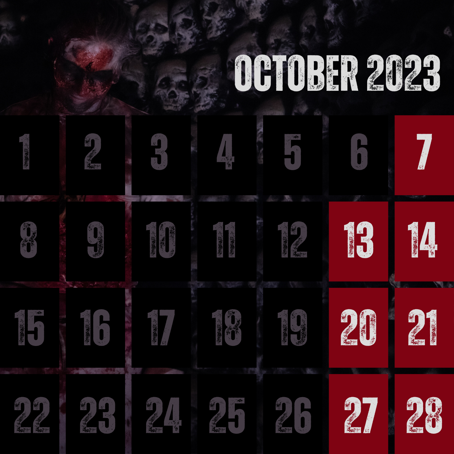 Calendar | Dates & Hours — Nightmares at Liberty Ridge Farm: Capital ...