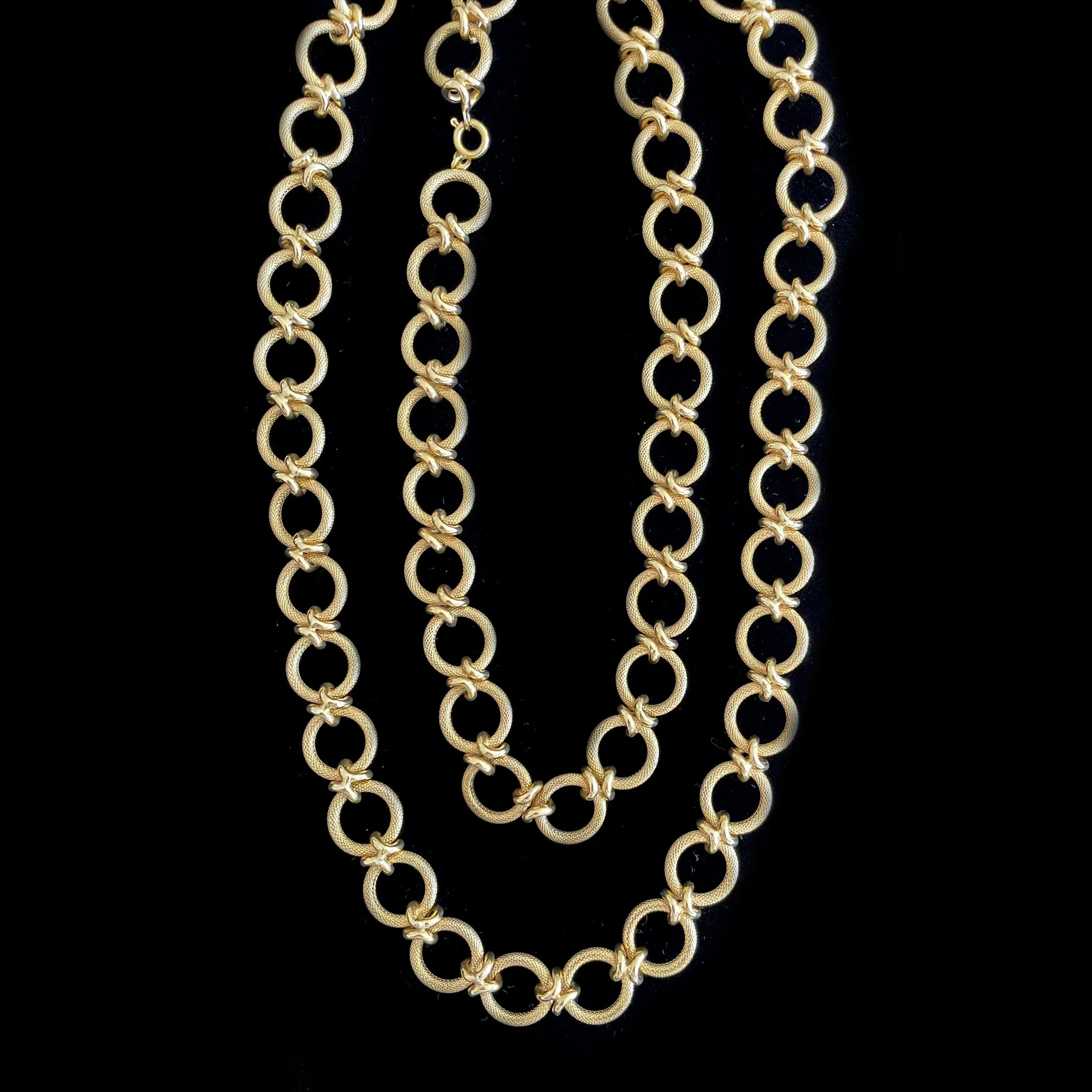 18K Yellow Gold Braided Oval Link Chain — Trésor