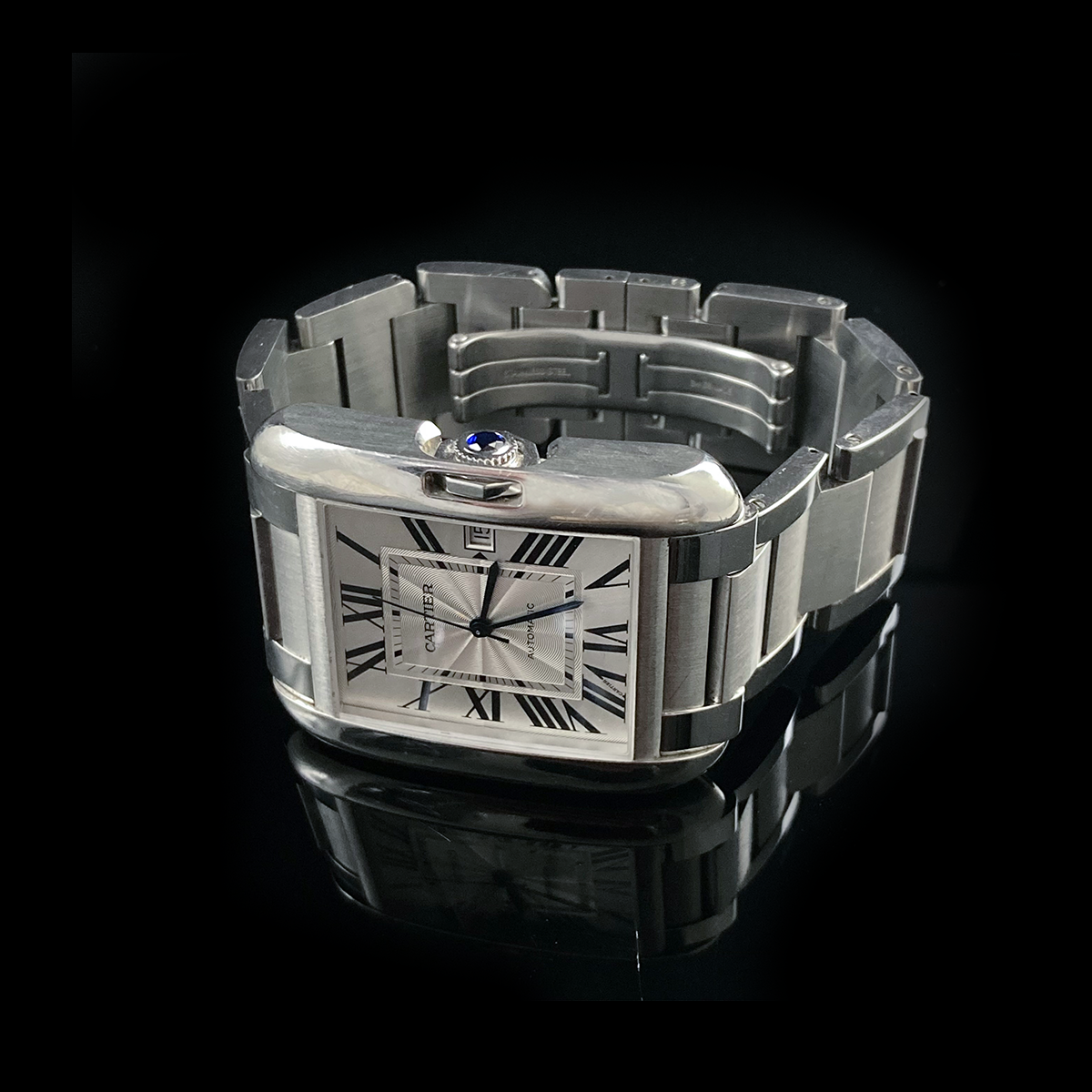 Cartier 21 Must de Cartier Stainless Steel and 18K Yelow Gold Watch ...