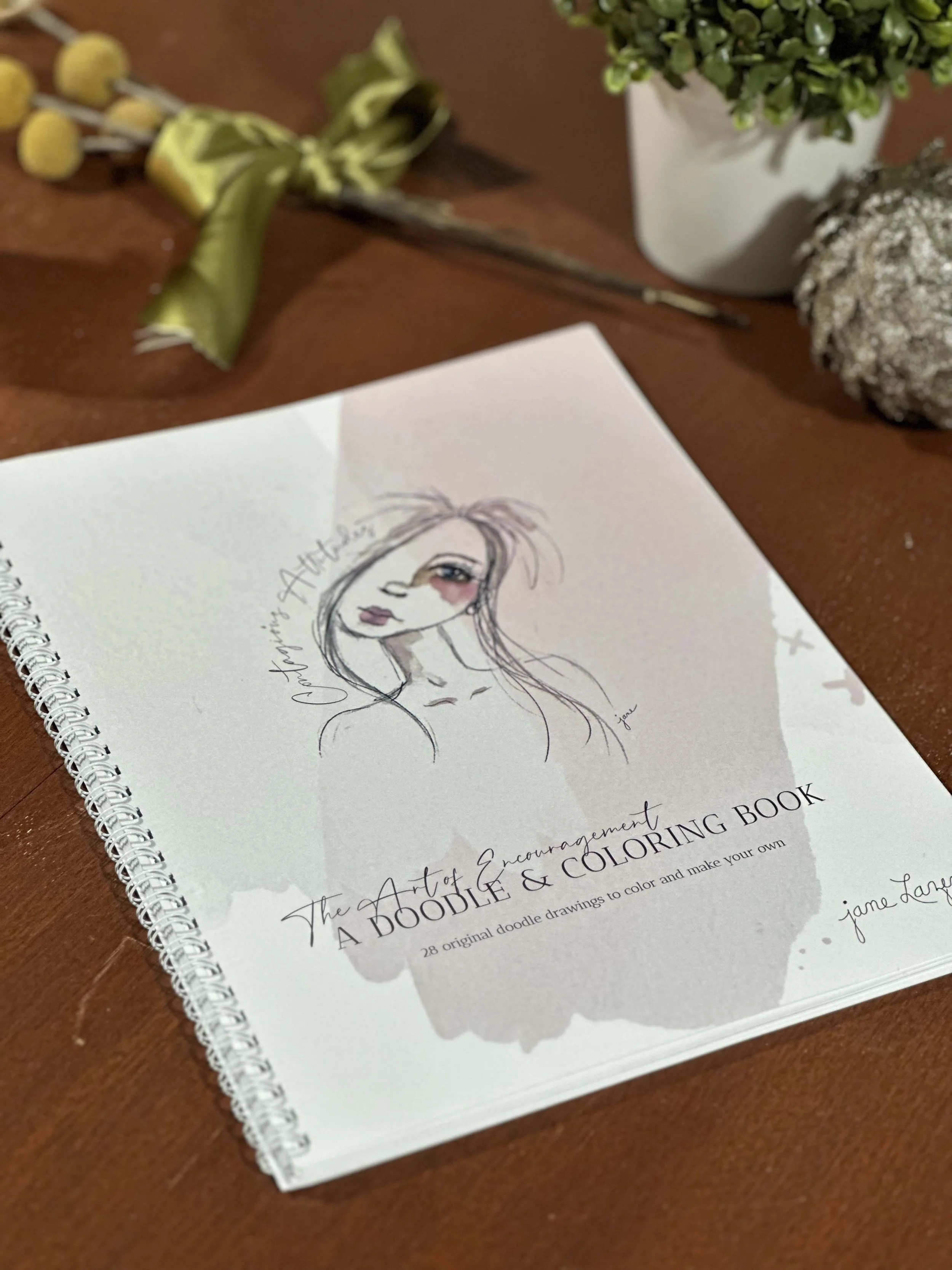 Contagious Attitude Doodle & Coloring Book — Jane Lazenby Art