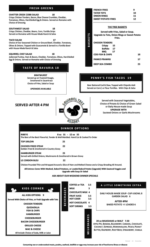 Squirrel Tree Restaurant & Bar — The Squirrel Tree