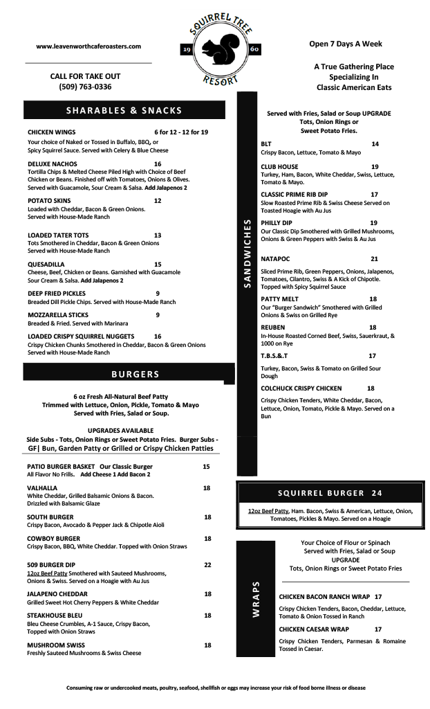 Squirrel Tree Restaurant & Bar — The Squirrel Tree