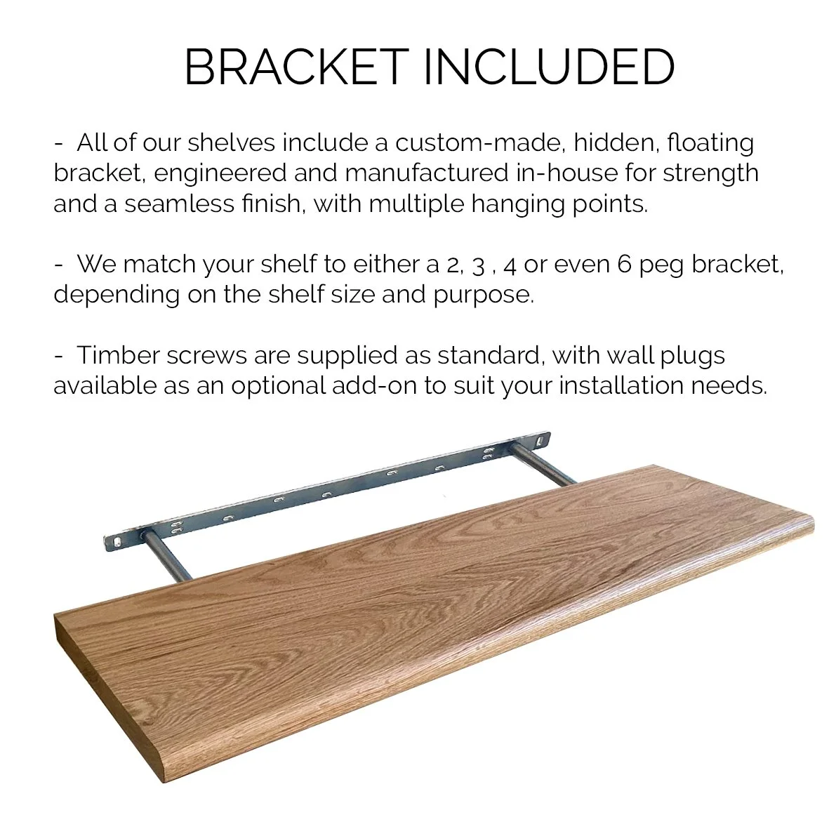 Custom Sized Floating Shelves Australia