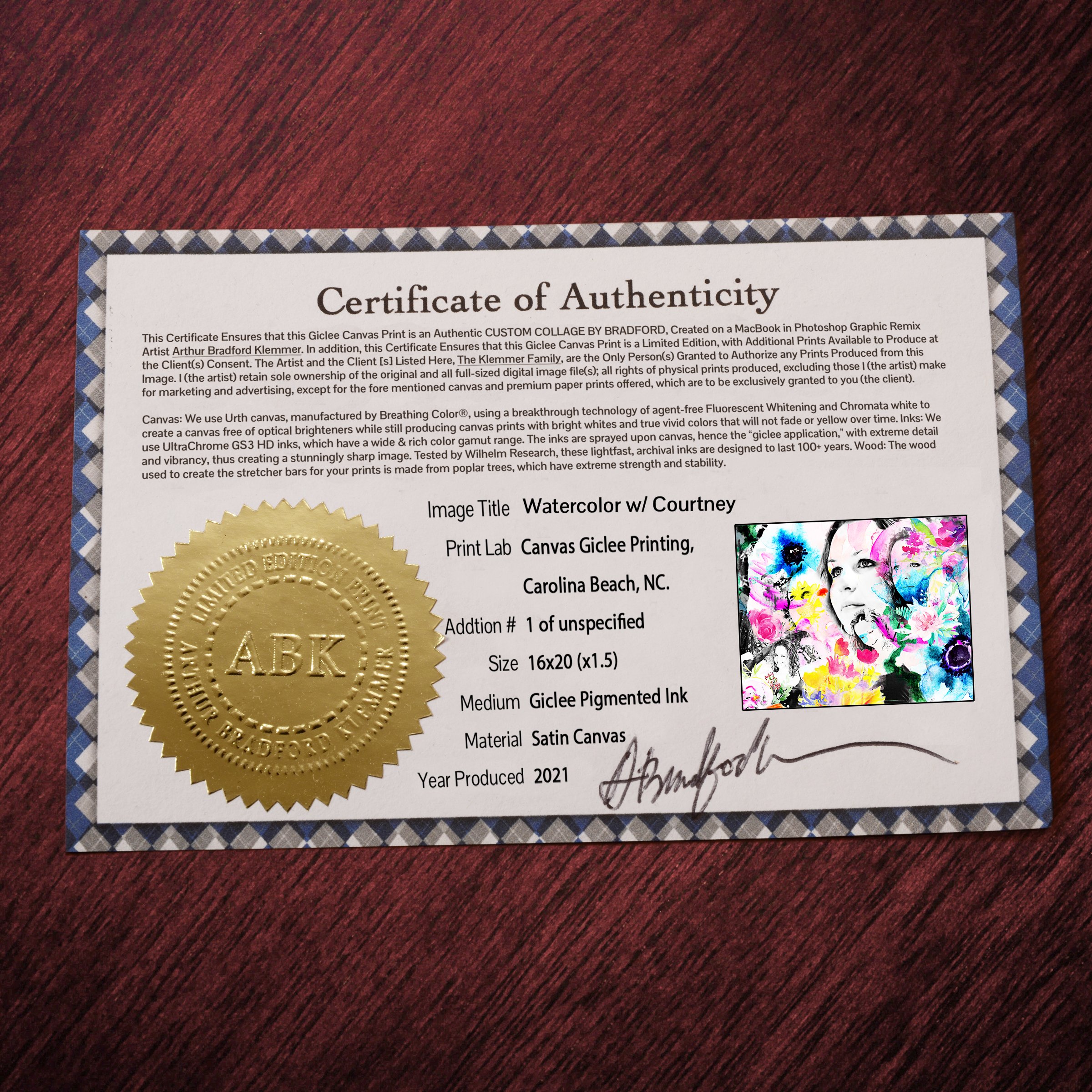 Custom Collage by Bradford — Arthur BRADFORD Klemmer