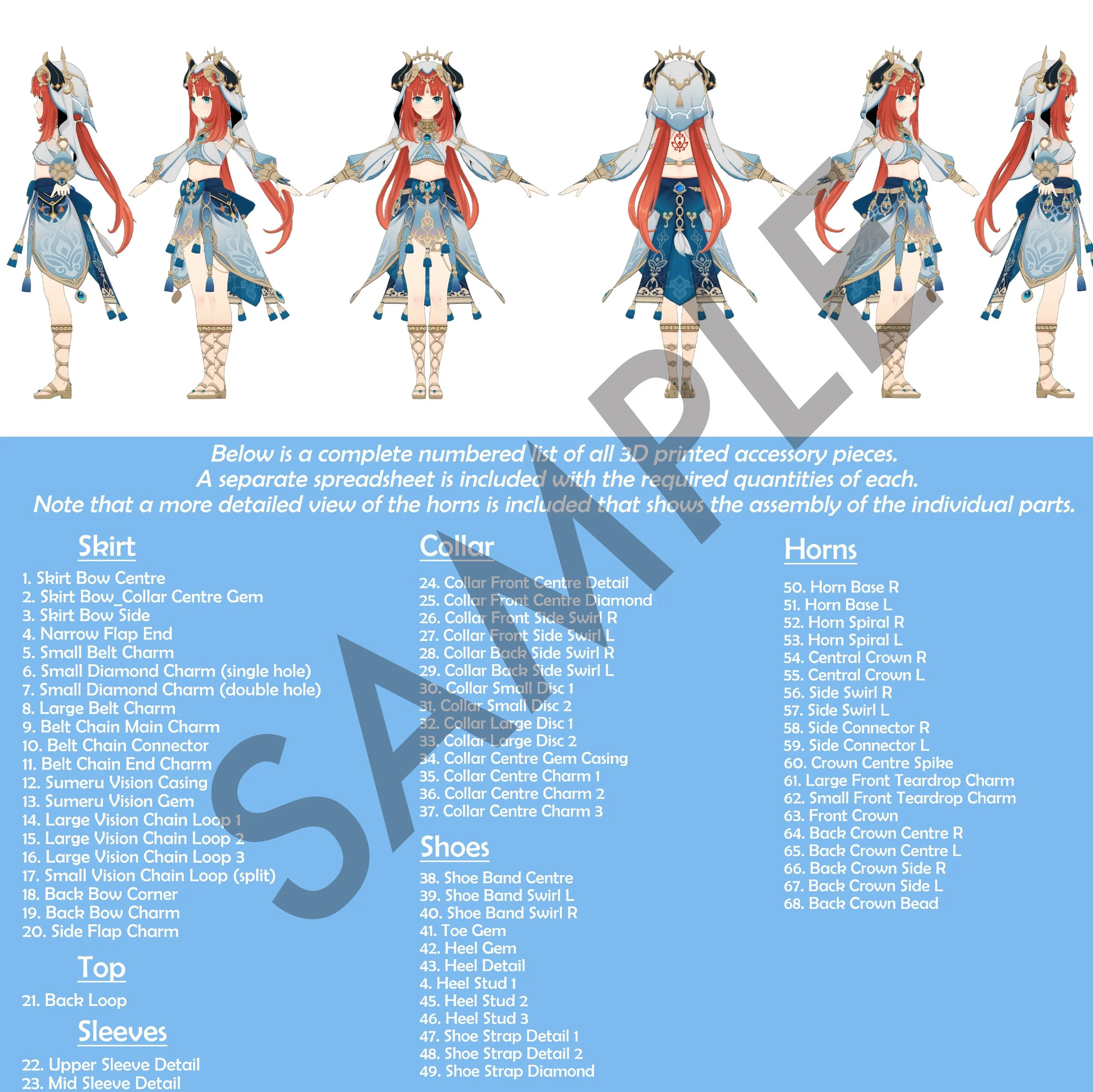 Nilou Cosplay Guide [Tutorial Pack] — Anaelic