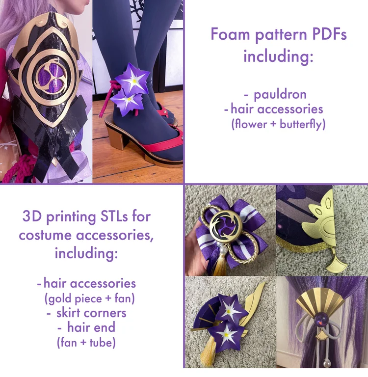 Raiden Shogun Cosplay Guide [Patterns Pack] — Anaelic