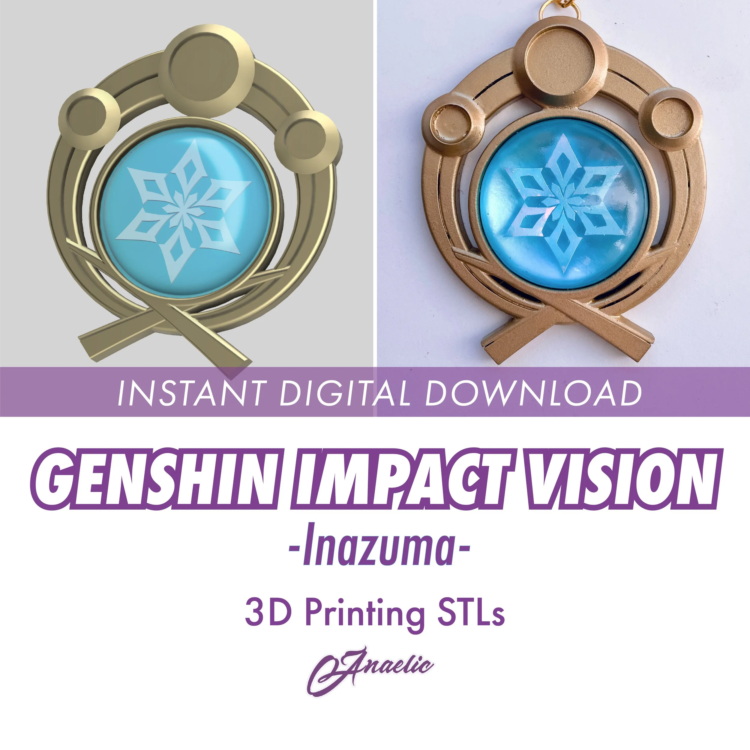 Genshin Impact Vision - Sumeru [3D Printing STLs] — Anaelic