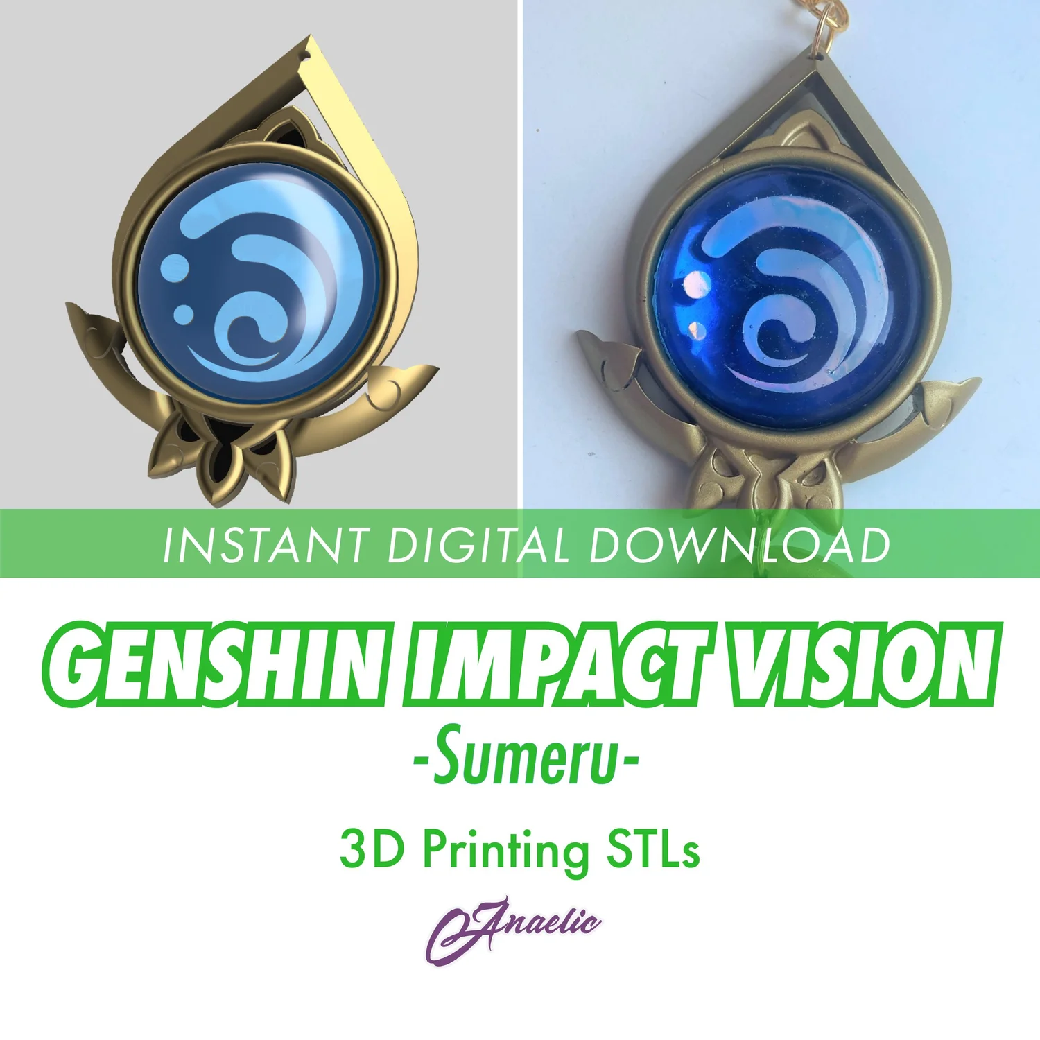 Genshin Impact Vision - Liyue [3D Printing STLs] — Anaelic